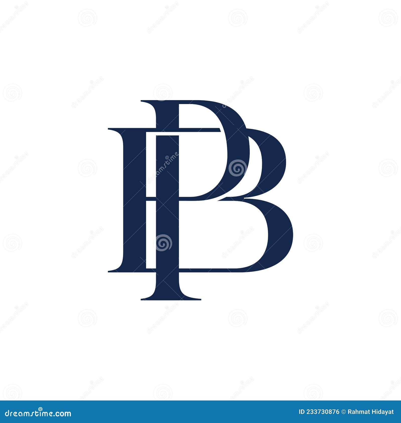 Logo or Icon Letter PB stock vector. Illustration of letters - 233730876
