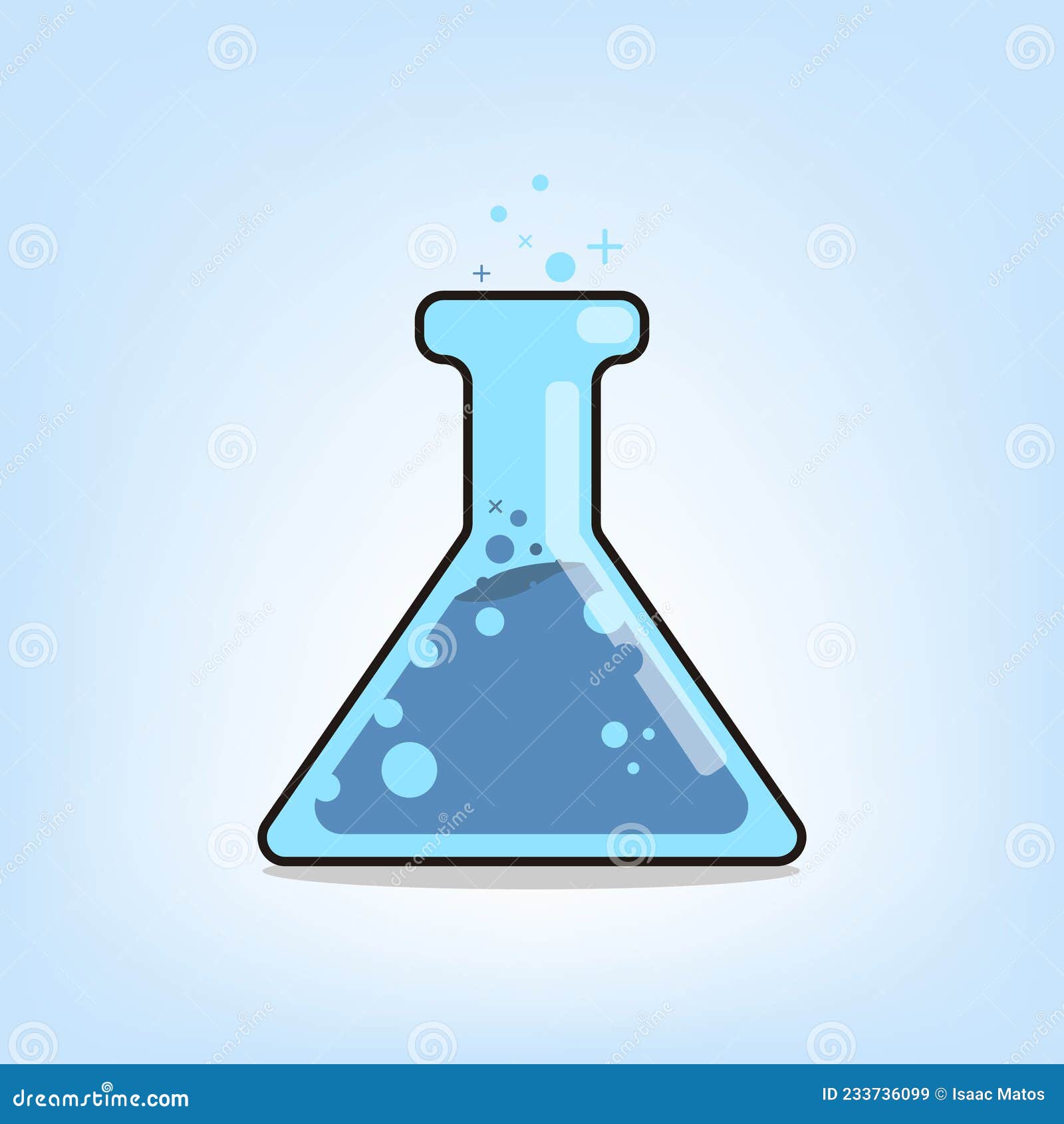 Bubbling Beaker Vector Clipart