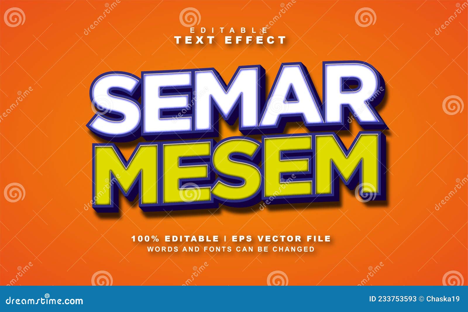 Semar Mesem Text Effect Cartoon Vector | CartoonDealer.com #233753593