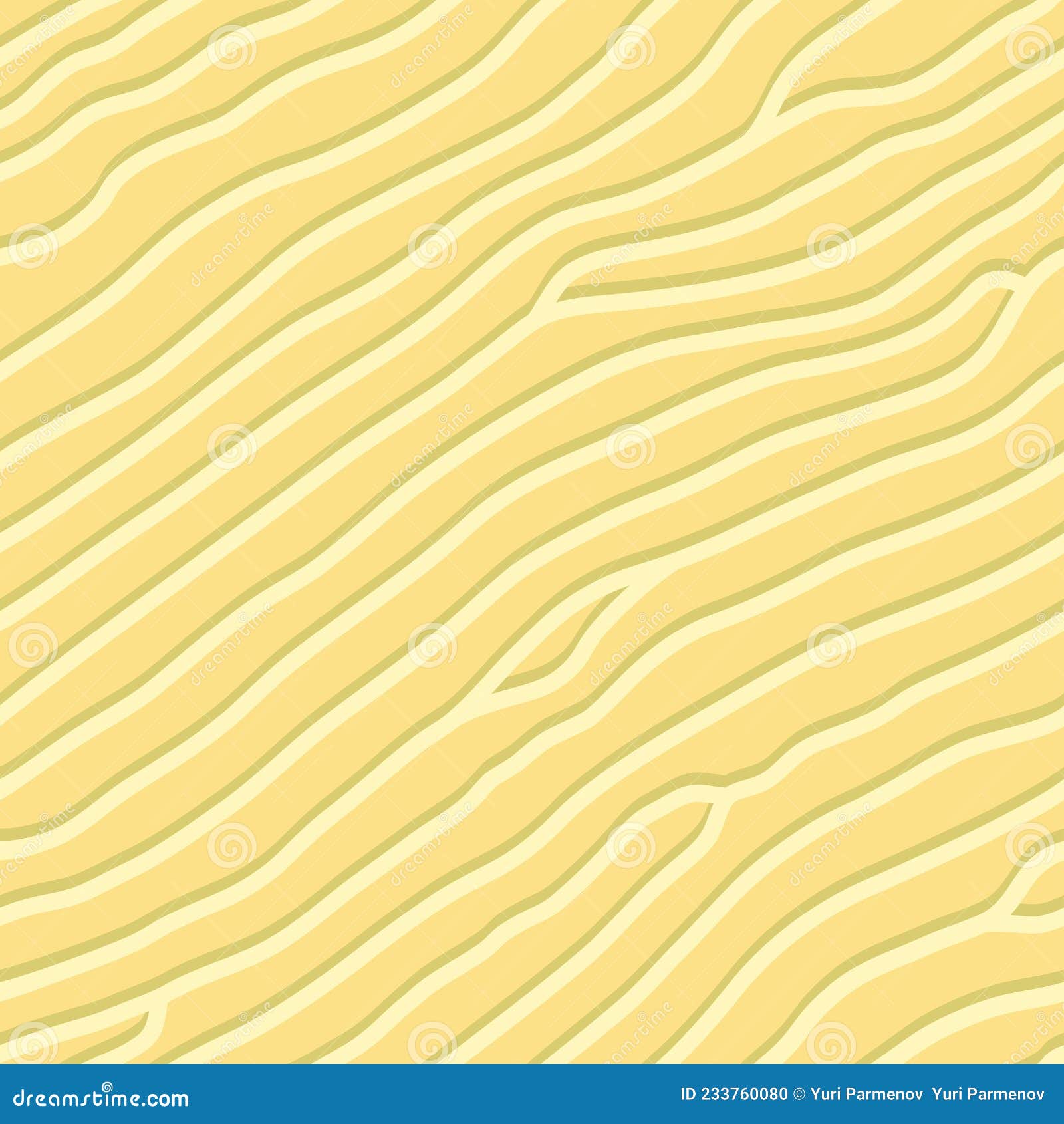 Beach Yellow Sand, Waves Background in Top View. Sandy Dunes Rippling ...