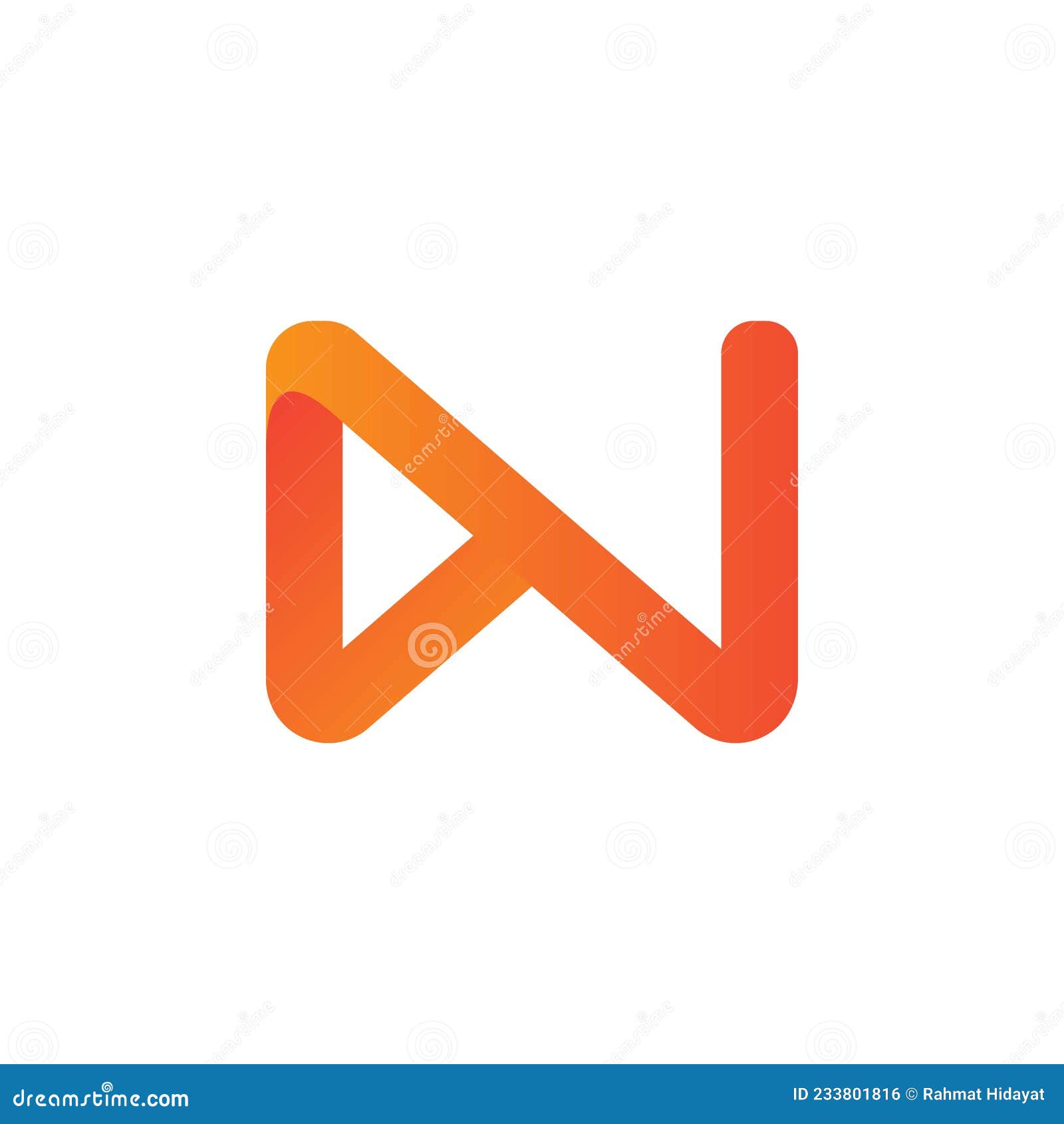 Logo or Icon Letter DW stock vector. Illustration of abstract - 233801816