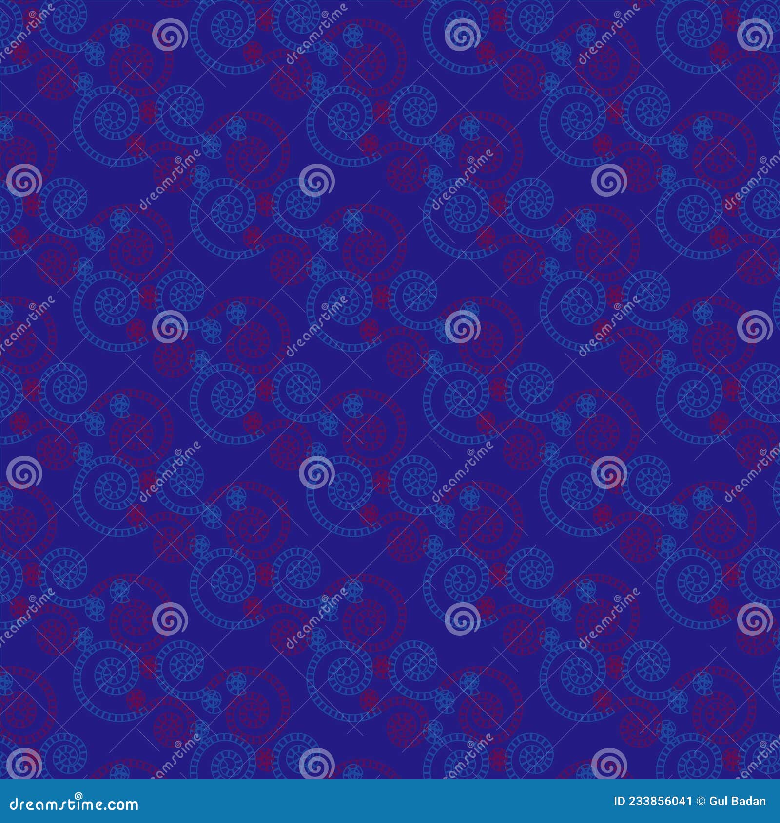 Blue Seamless Pattern Modern New Floral Print Eps VectorPrint Stock ...