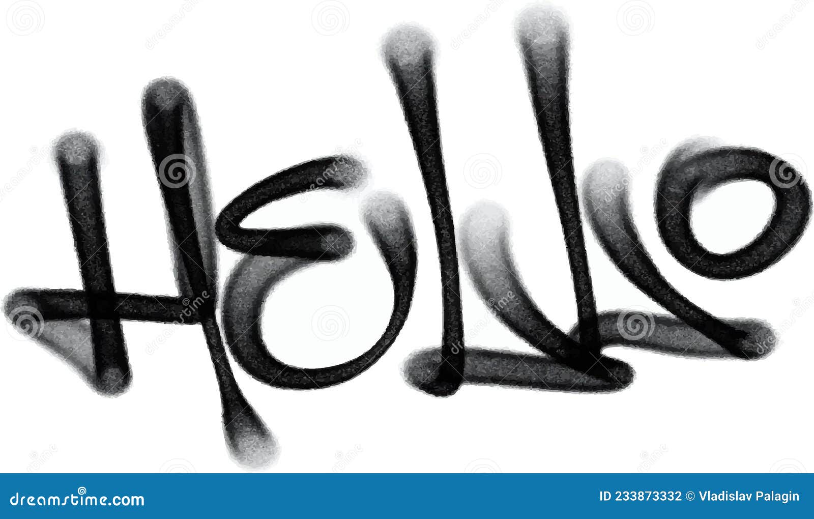 Hello graffiti spray tag. stock vector. Illustration of background ...