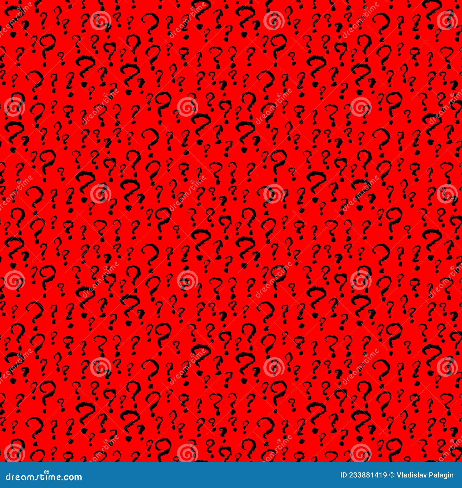 Seamless Question Mark Texture Background. Stock Illustration ...
