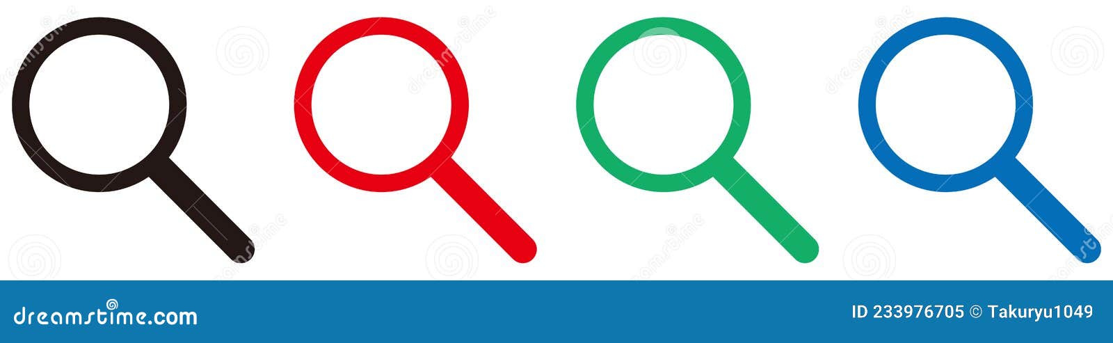 Colorful Lupe Icon Sets that Simple. Vector Image. Stock Vector ...