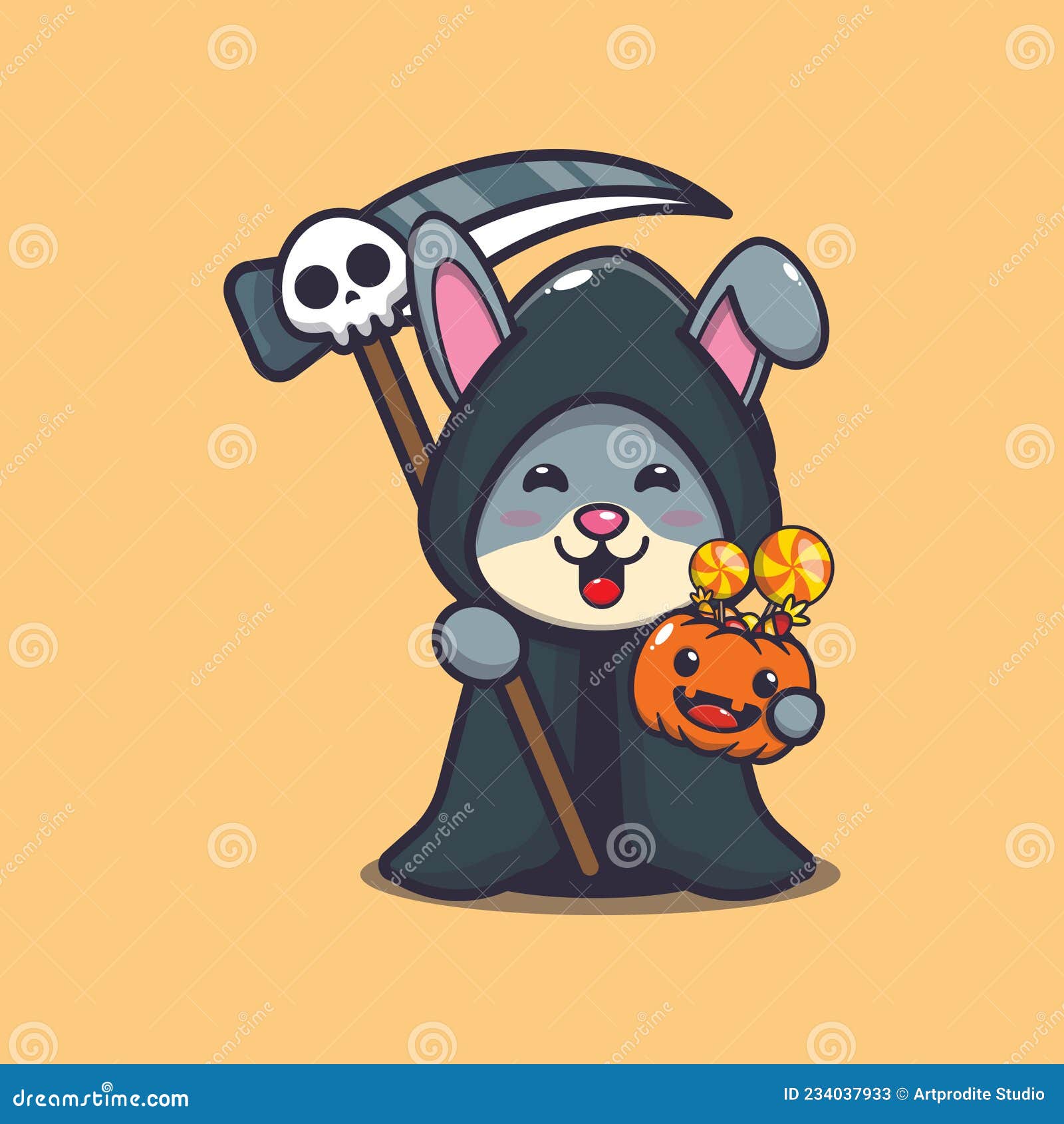Rabbit Reaper Stock Illustrations – 13 Rabbit Reaper Stock ...