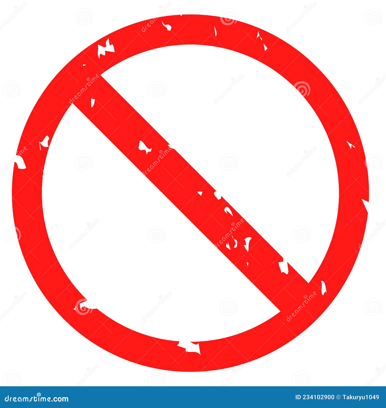 Blurred Ban Mark. - Vector. it is a Simple. Stock Vector - Illustration ...