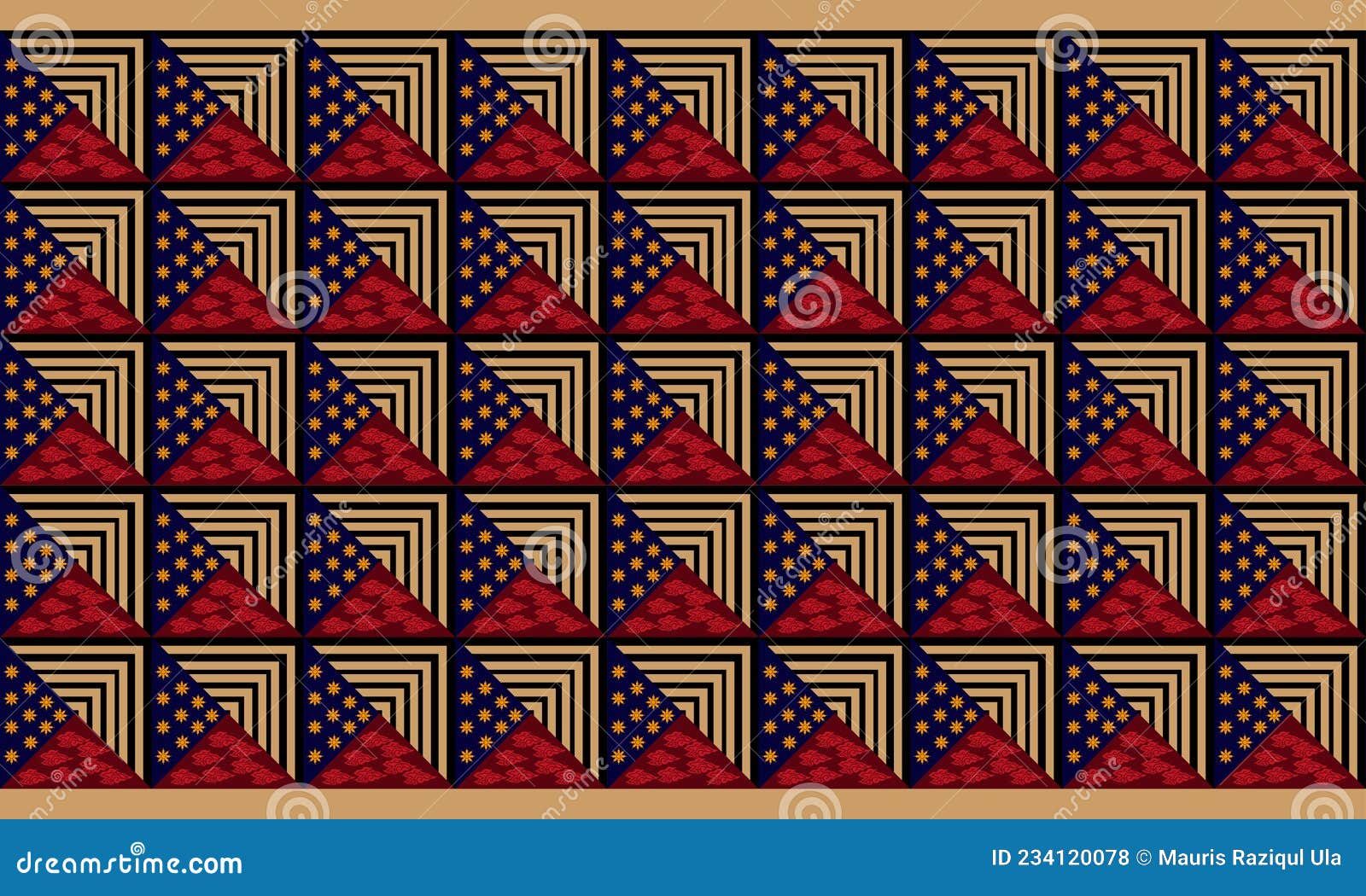 Nusantara Batik with Mixed Motifs Stock Vector - Illustration of decor ...