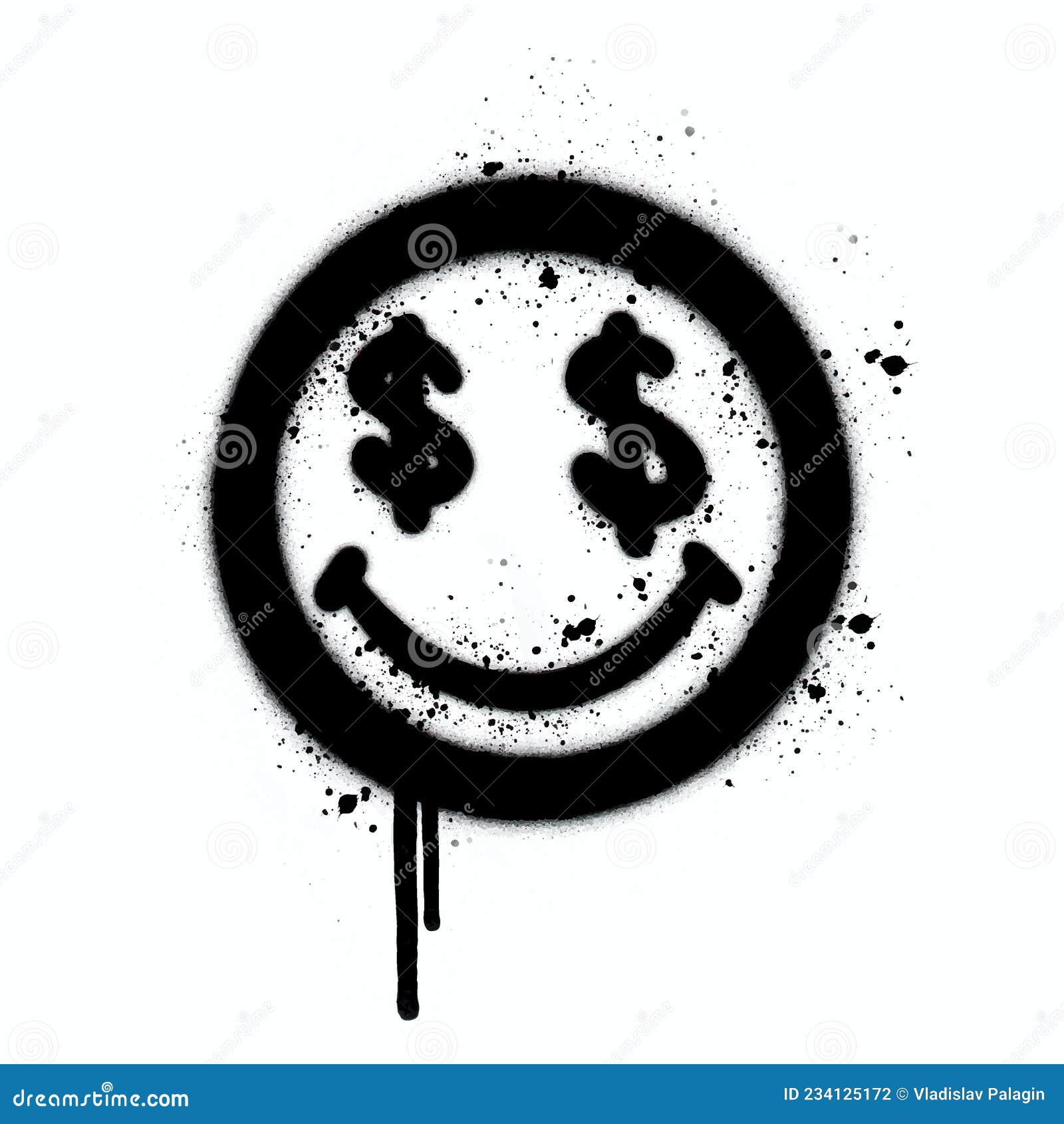 Money face smile icon stock vector. Illustration of smile - 234125172