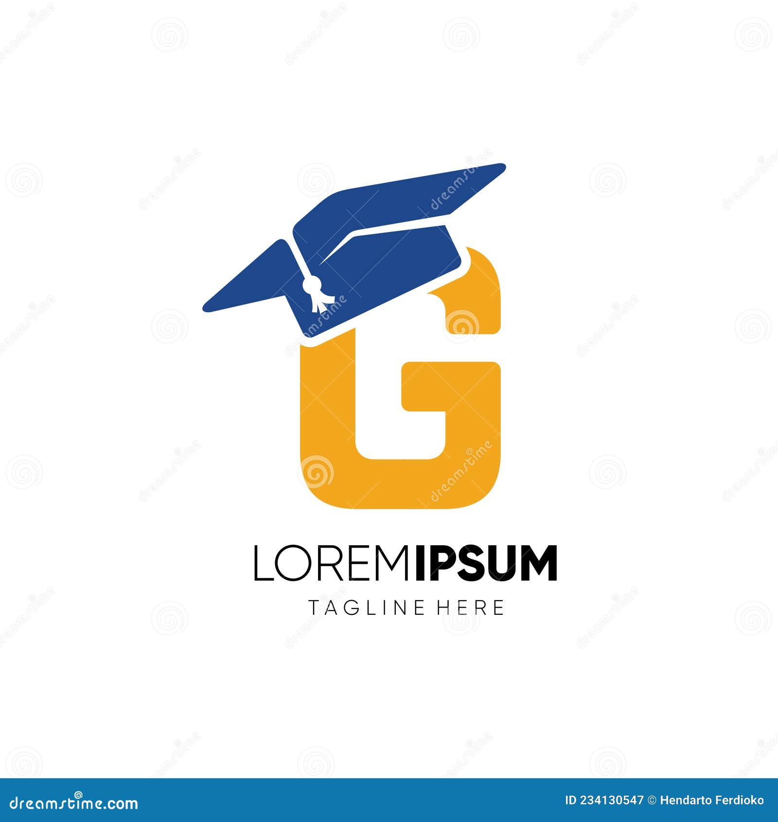Letter G Graduation Hat Education Logo Design Vector Icon Graphic Stock ...