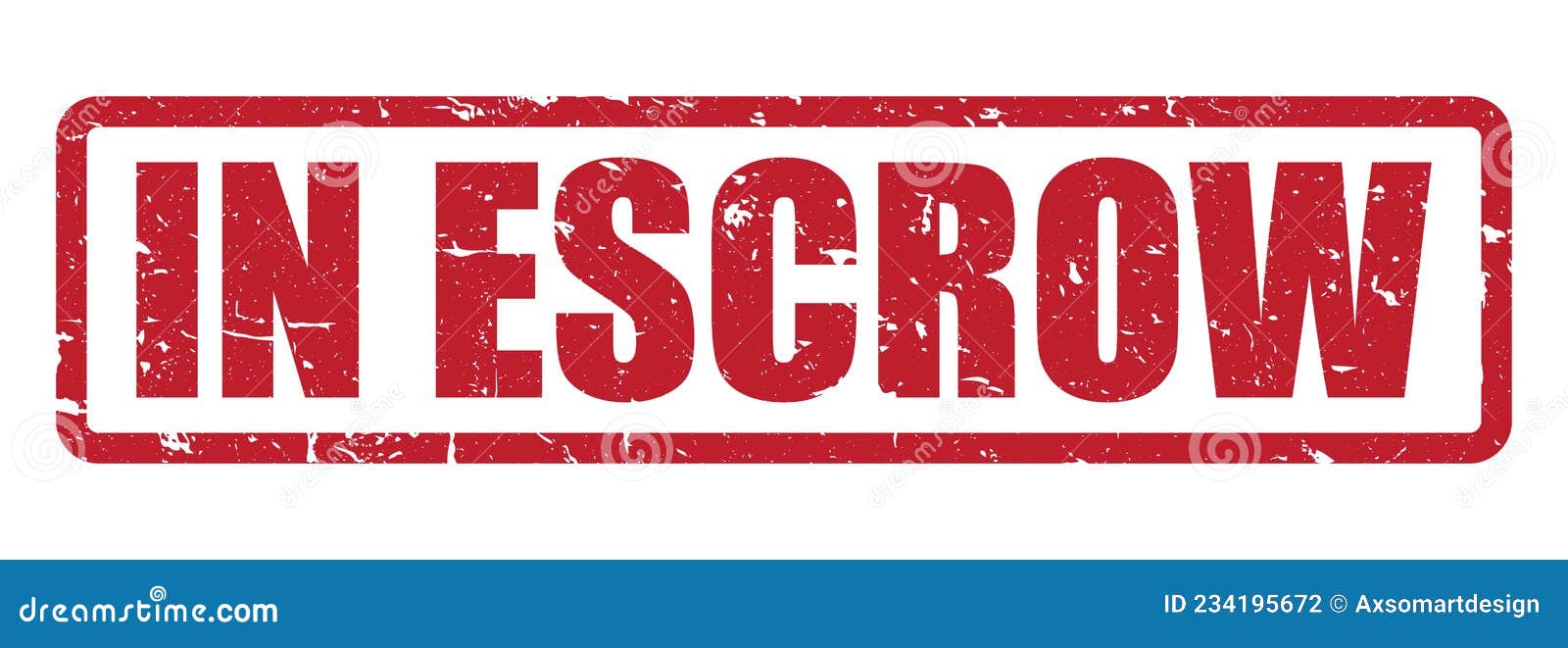In Escrow Stamp for Realtors & Real Estate Agents | in Escrow Stylized ...