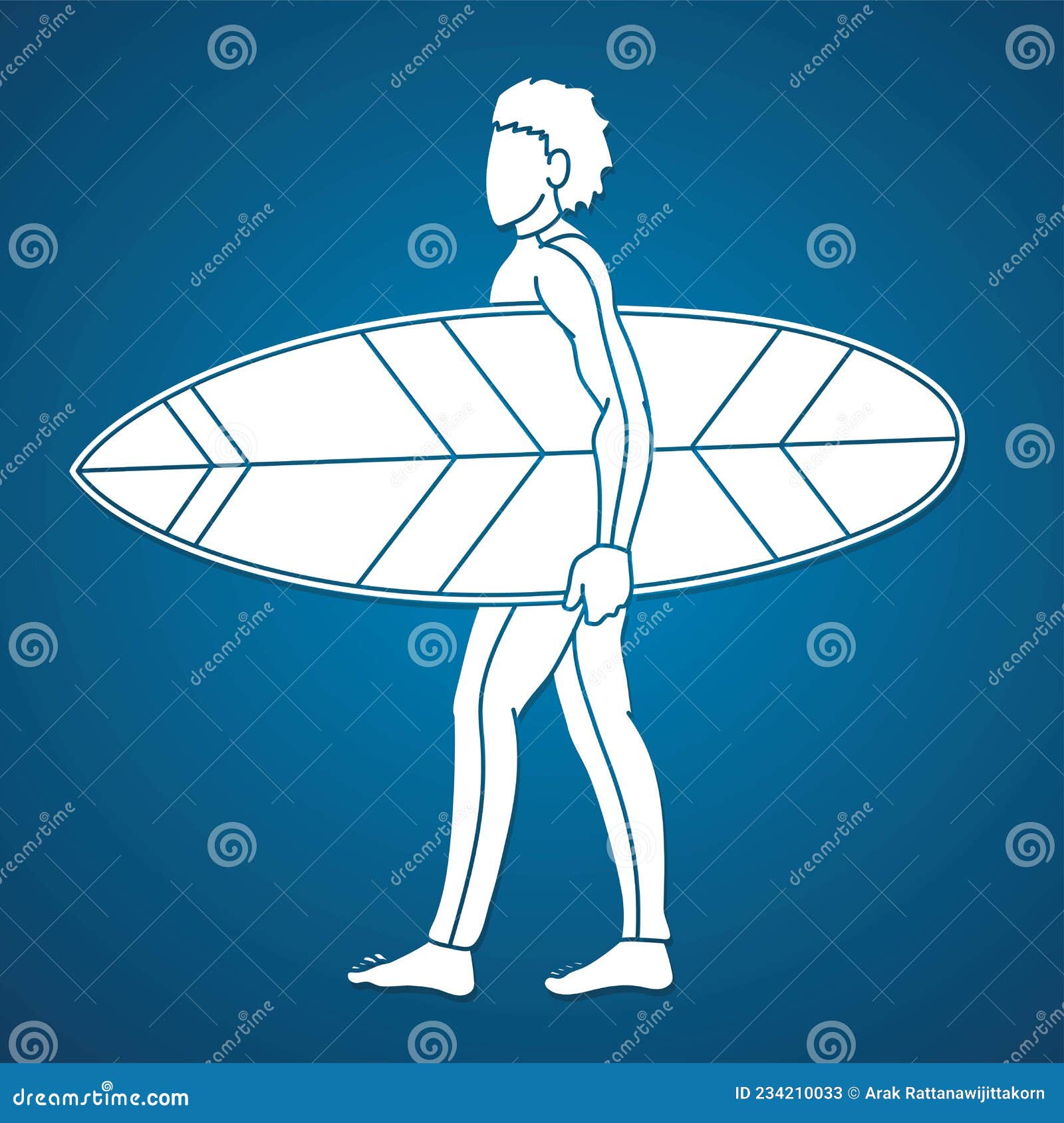 Man Surfer Surfing Sport Action Cartoon Graphic Vector Stock Vector ...