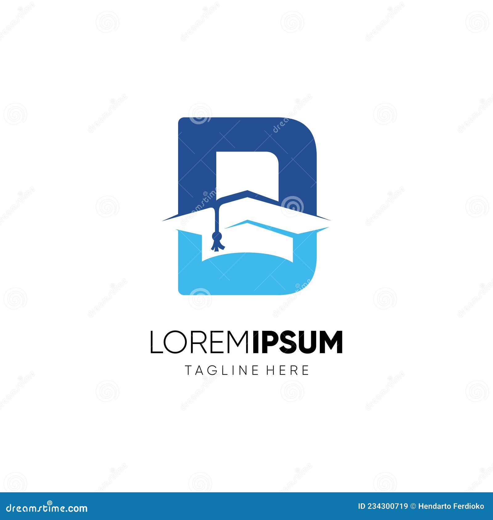 Letter P Toga Hat Education Logo Design Stock Vector . Letter P College ...