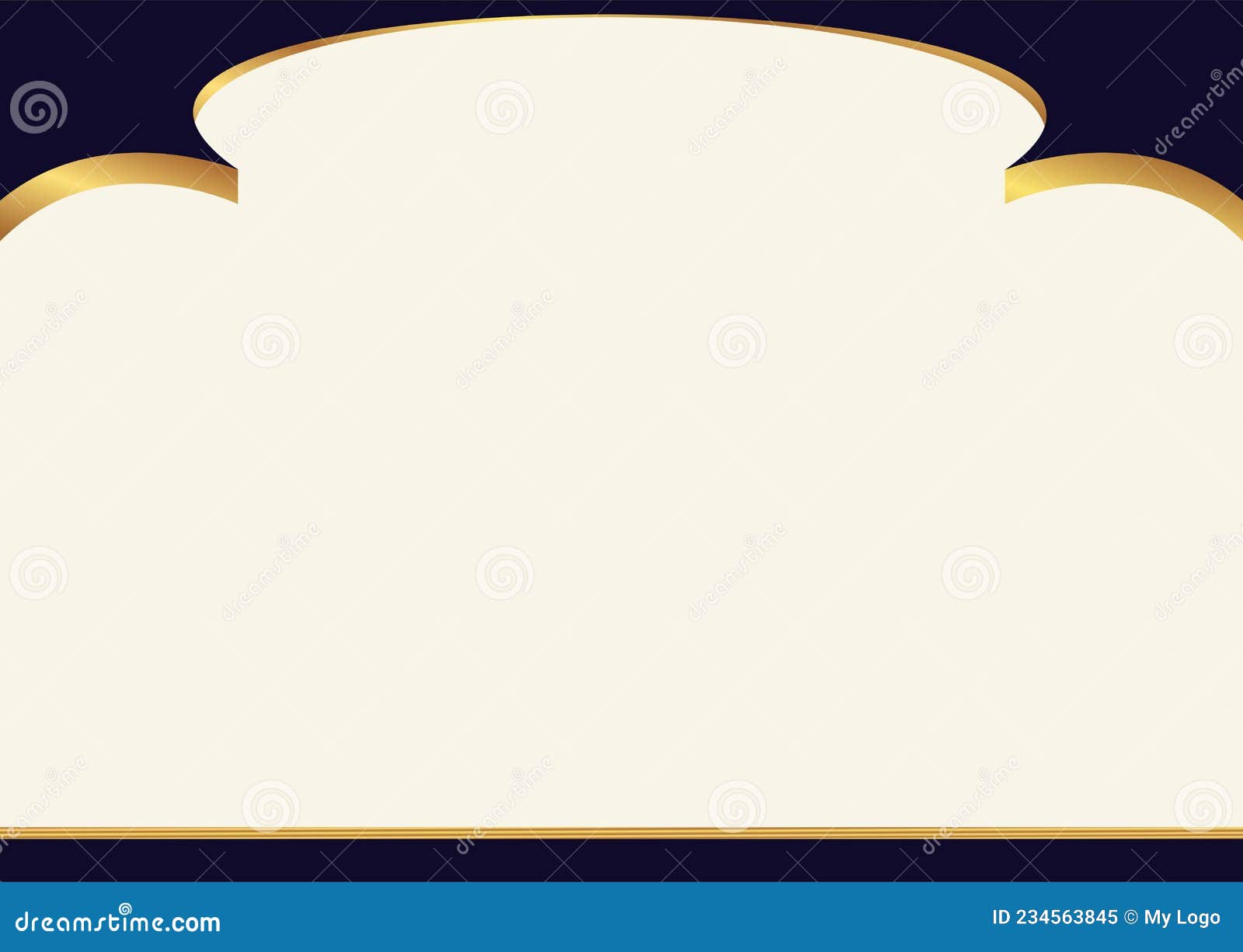Background Template for Award Certificate Stock Vector - Illustration ...