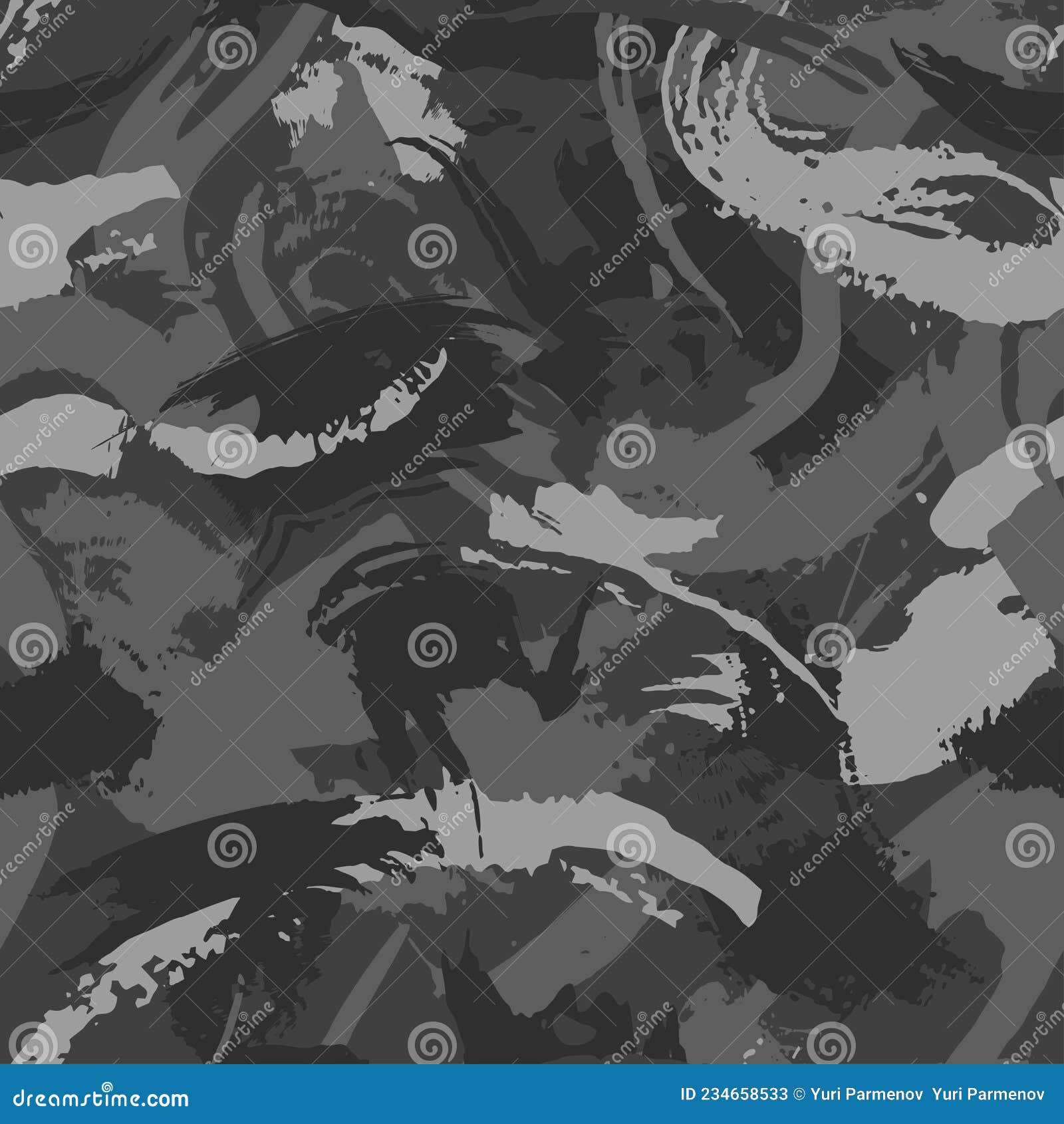 Set Of Seamless Stroke Patterns. Hand-drawn Background. Vector ...