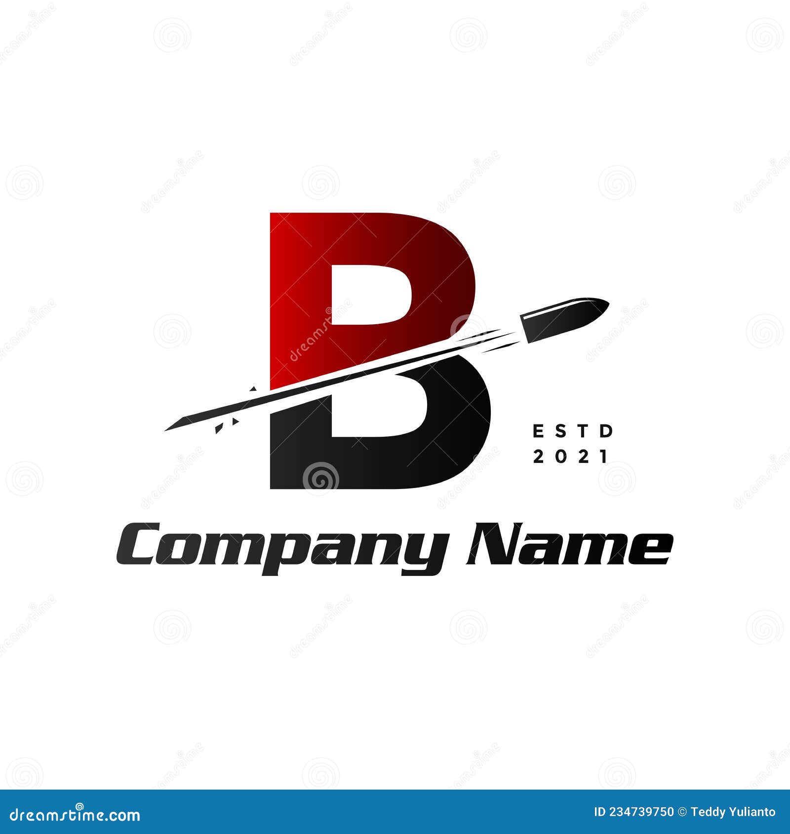 Modern Initial B Bullet Shot. Stock Vector - Illustration of brand ...