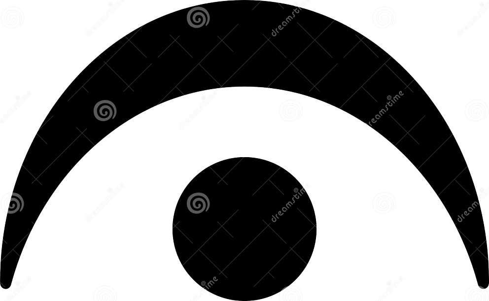 A Simple Icon of the Music Symbol Fermata. Stock Vector - Illustration ...