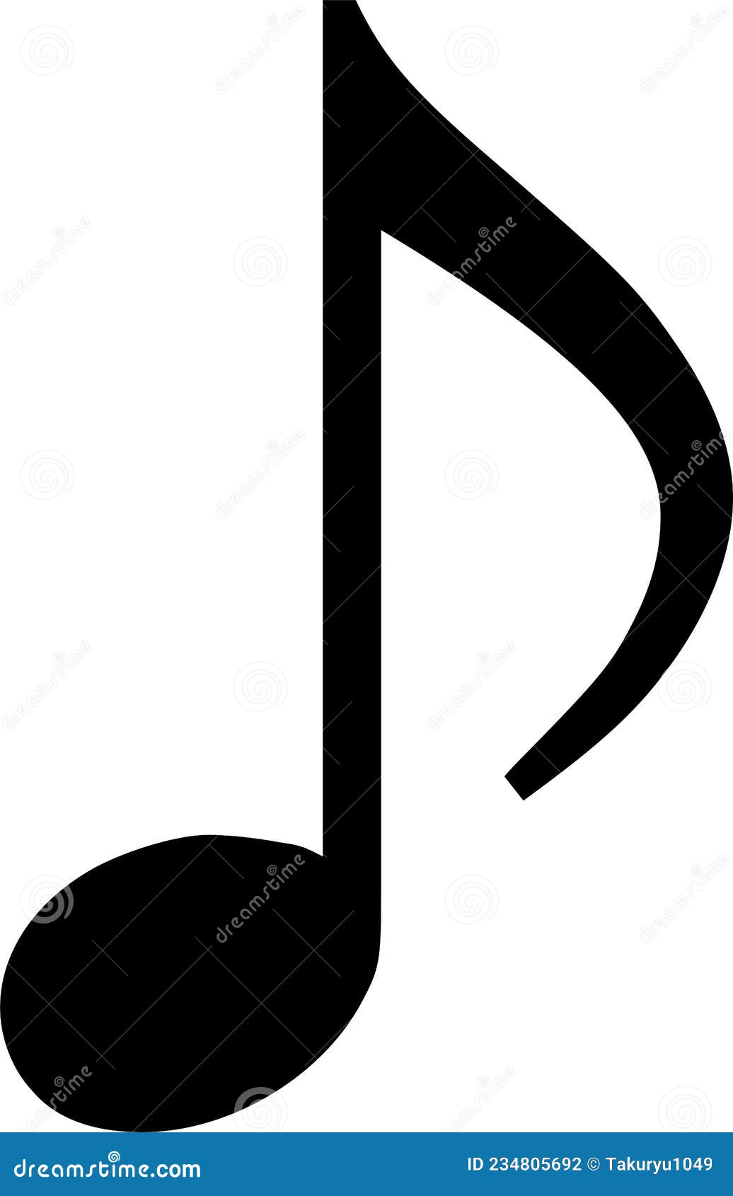 Simple Music Note Icon. it is a Simple. Stock Vector - Illustration of ...