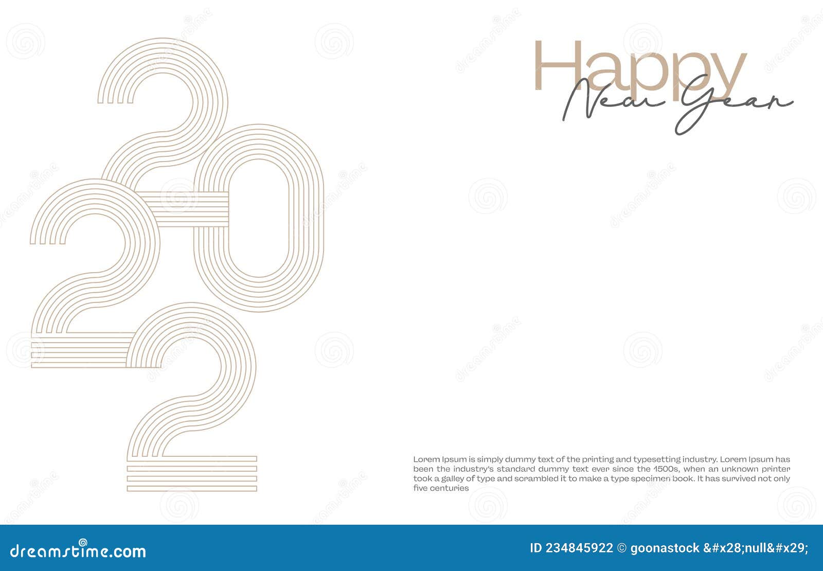 2022 Letters Logo Happy New Years Greetings Template for Company ...