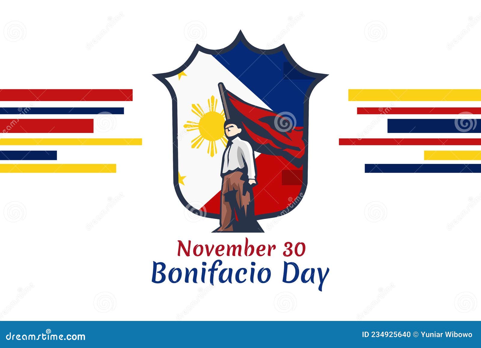 November 30, Happy Bonifacio Day Vector Illustration. Stock Vector ...