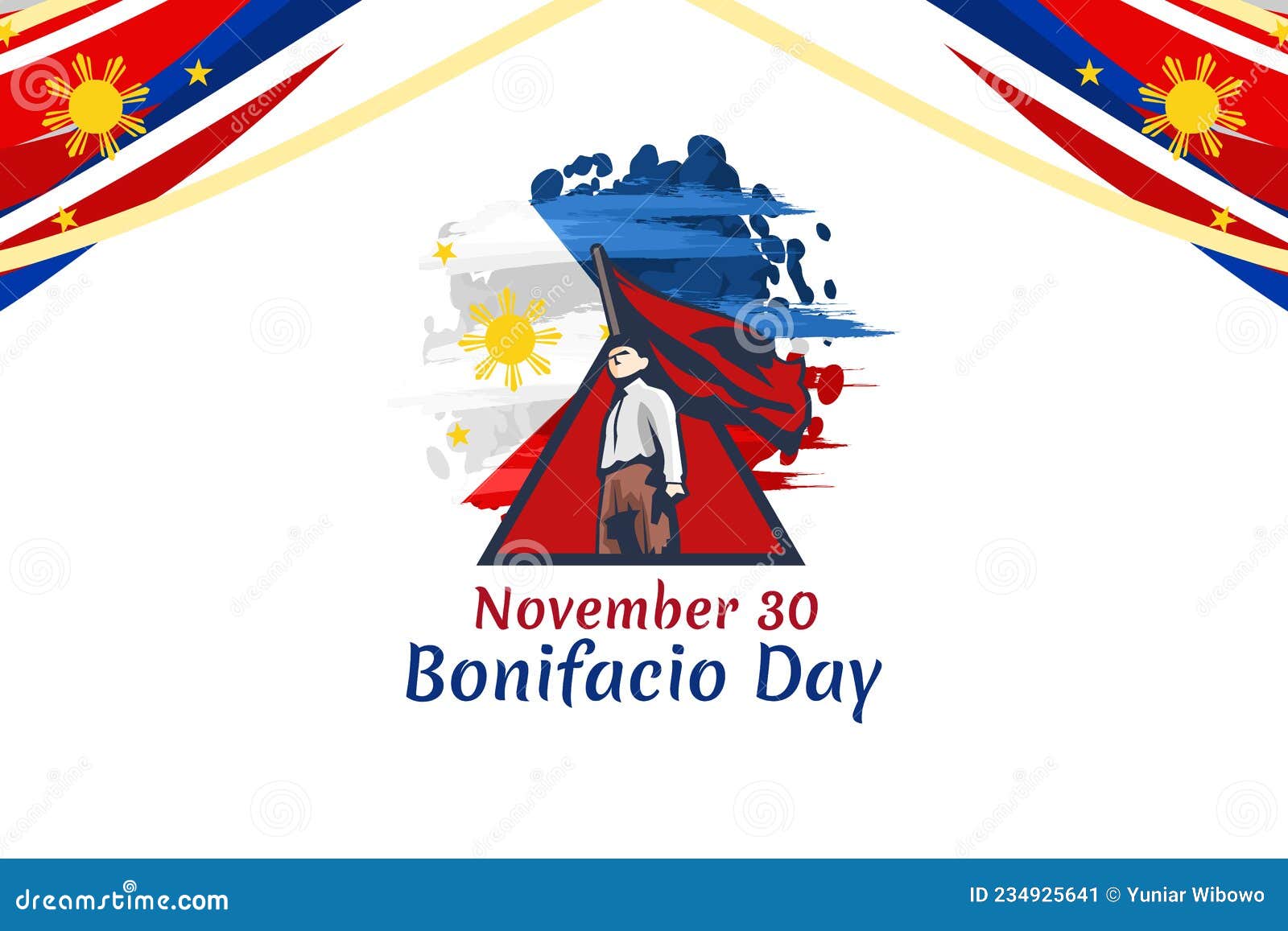 November 30, Happy Bonifacio Day Vector Illustration. Stock Vector ...