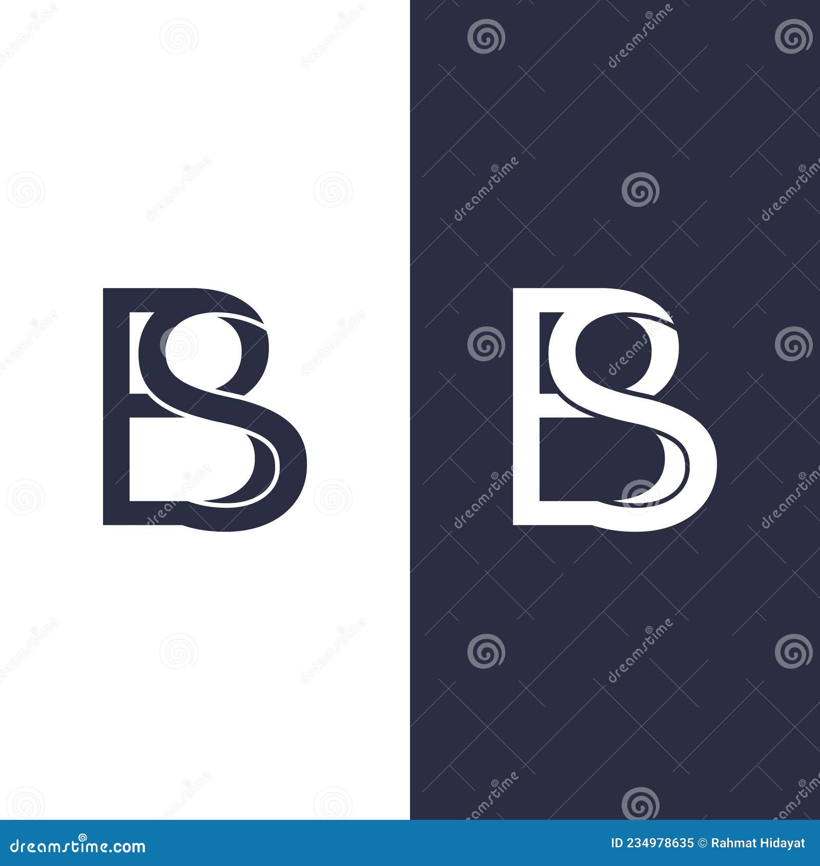 Logo Or Icon Letter BS Cartoon Vector | CartoonDealer.com #234978635