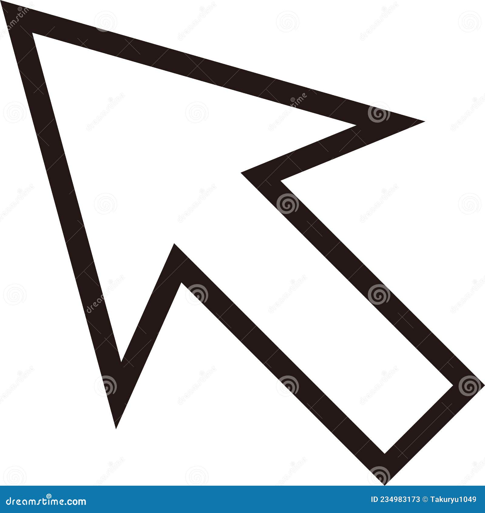 Cursor Icon. Simple Vector Image. Stock Vector - Illustration of cursor ...