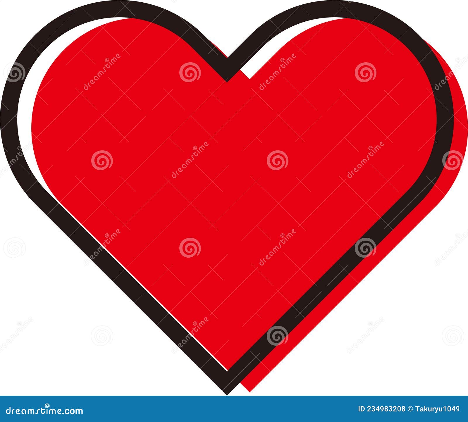 Heart Mark Icon. Simple Vector. Stock Vector - Illustration of simple ...
