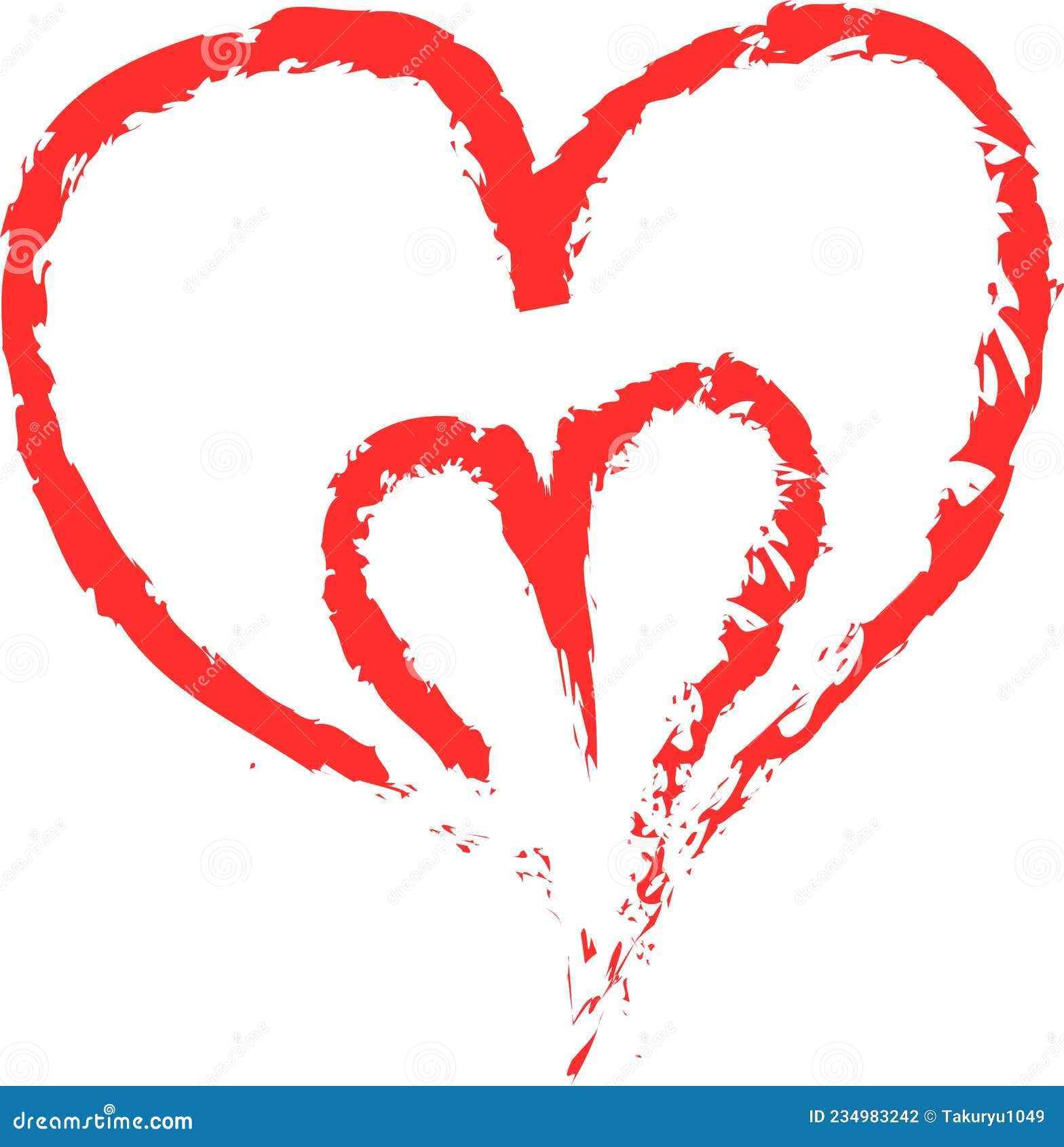 Stylish Heart Icon. Red Vector. Stock Vector - Illustration of stylish ...