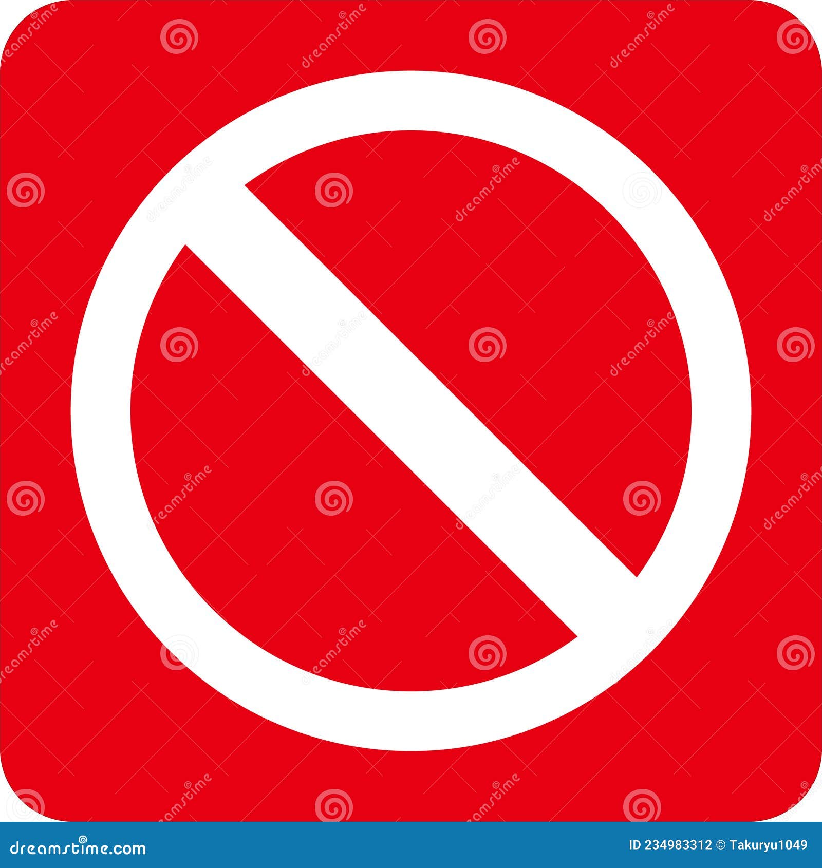 Square Stop Mark Icon. Red Vector. Stock Vector - Illustration of ...