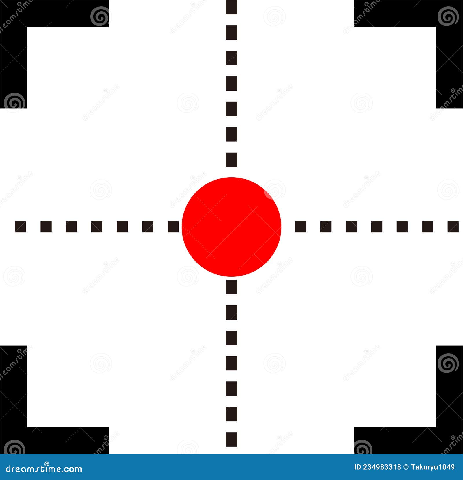 Gun Aiming Icon. Simple Vector Image. Stock Vector - Illustration of ...