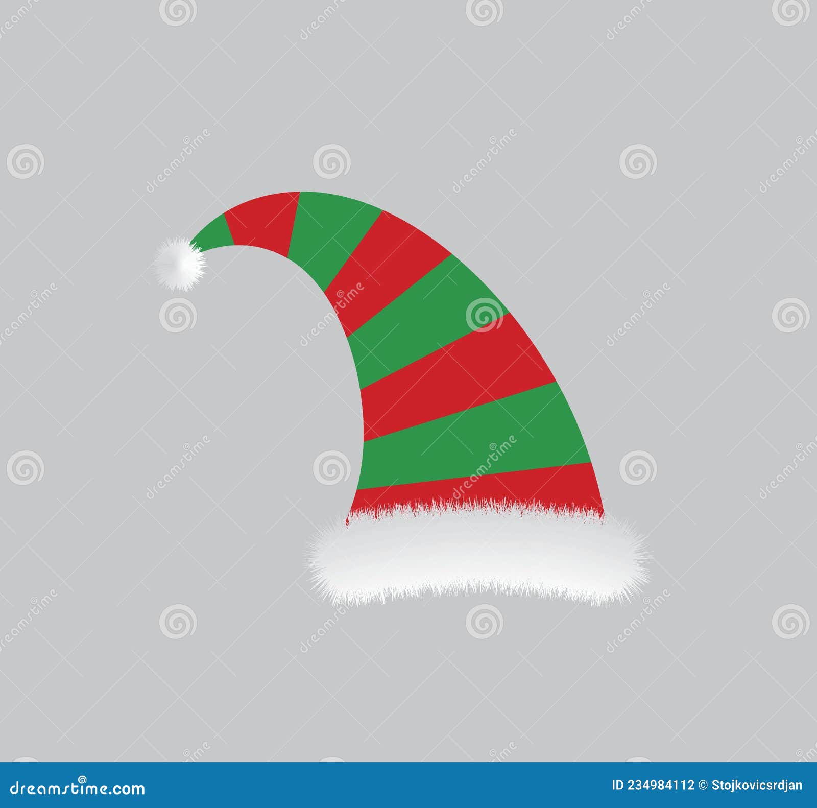 Colorful elf cap stock vector. Illustration of party - 234984112