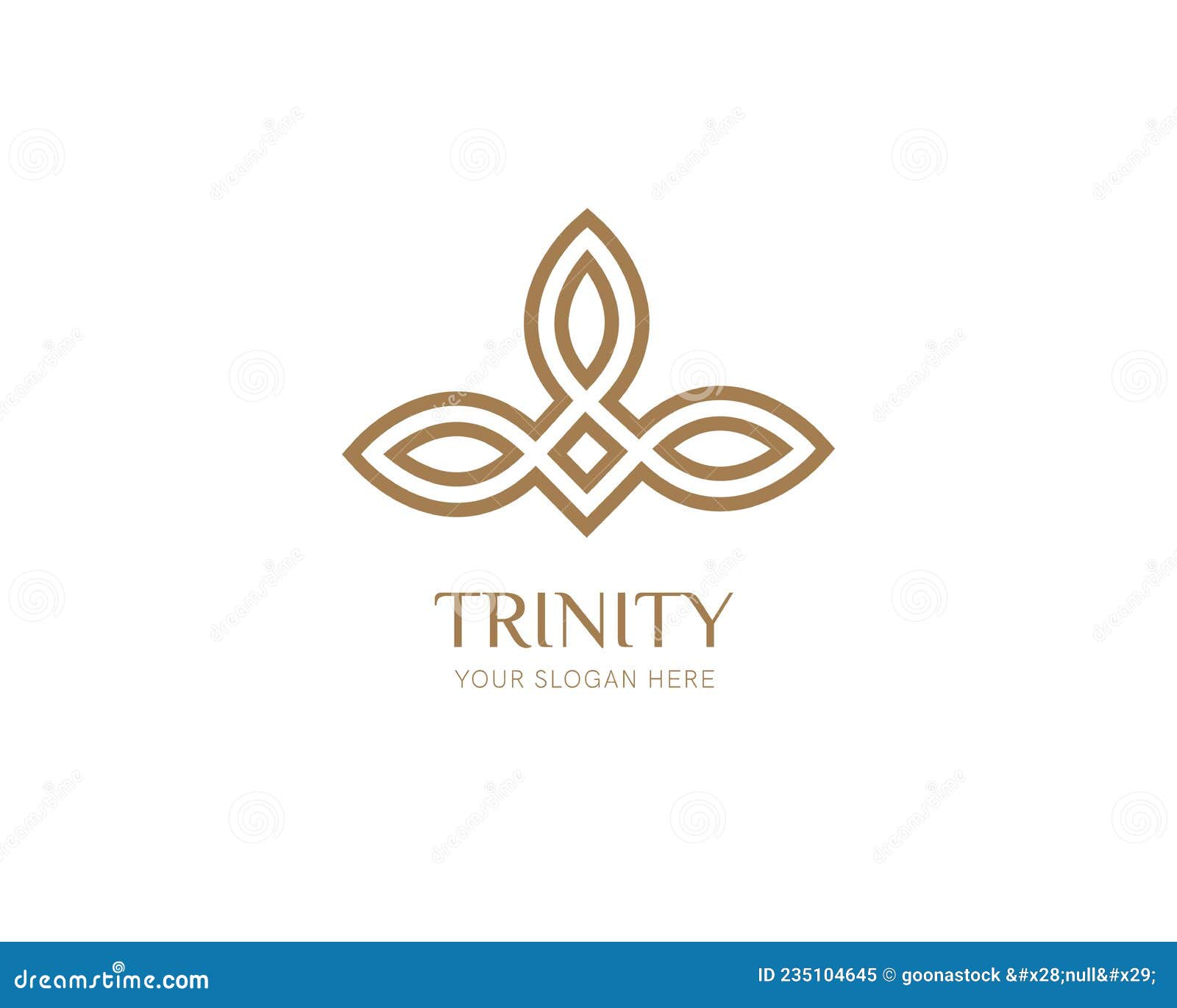 Trinity Leaf Triangle for Nature Industry Logo Vector Stock Vector ...