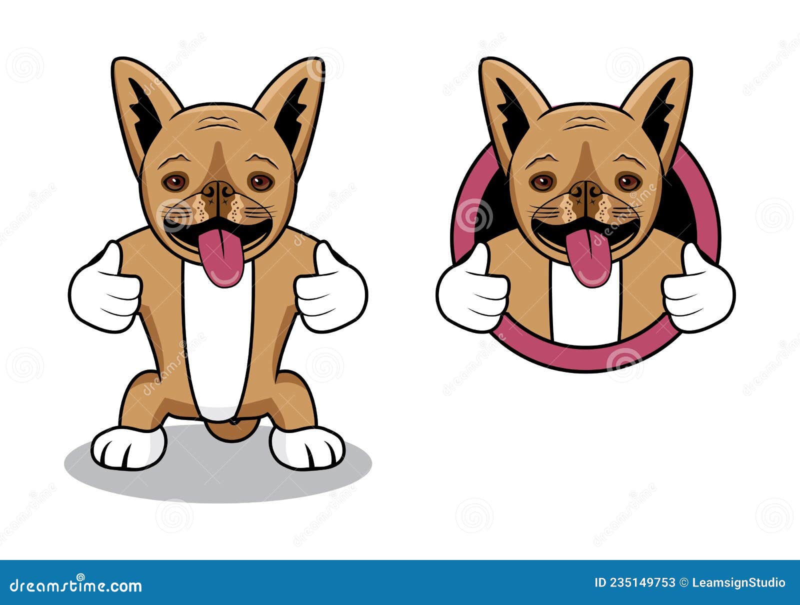 Cute Dog Cartoon Character Design Illustration Stock Vector ...