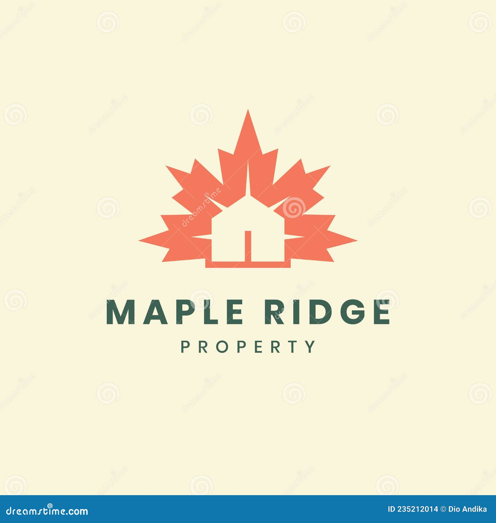 Maple Ridge Property Simple Logo Design Stock Vector - Illustration of ...