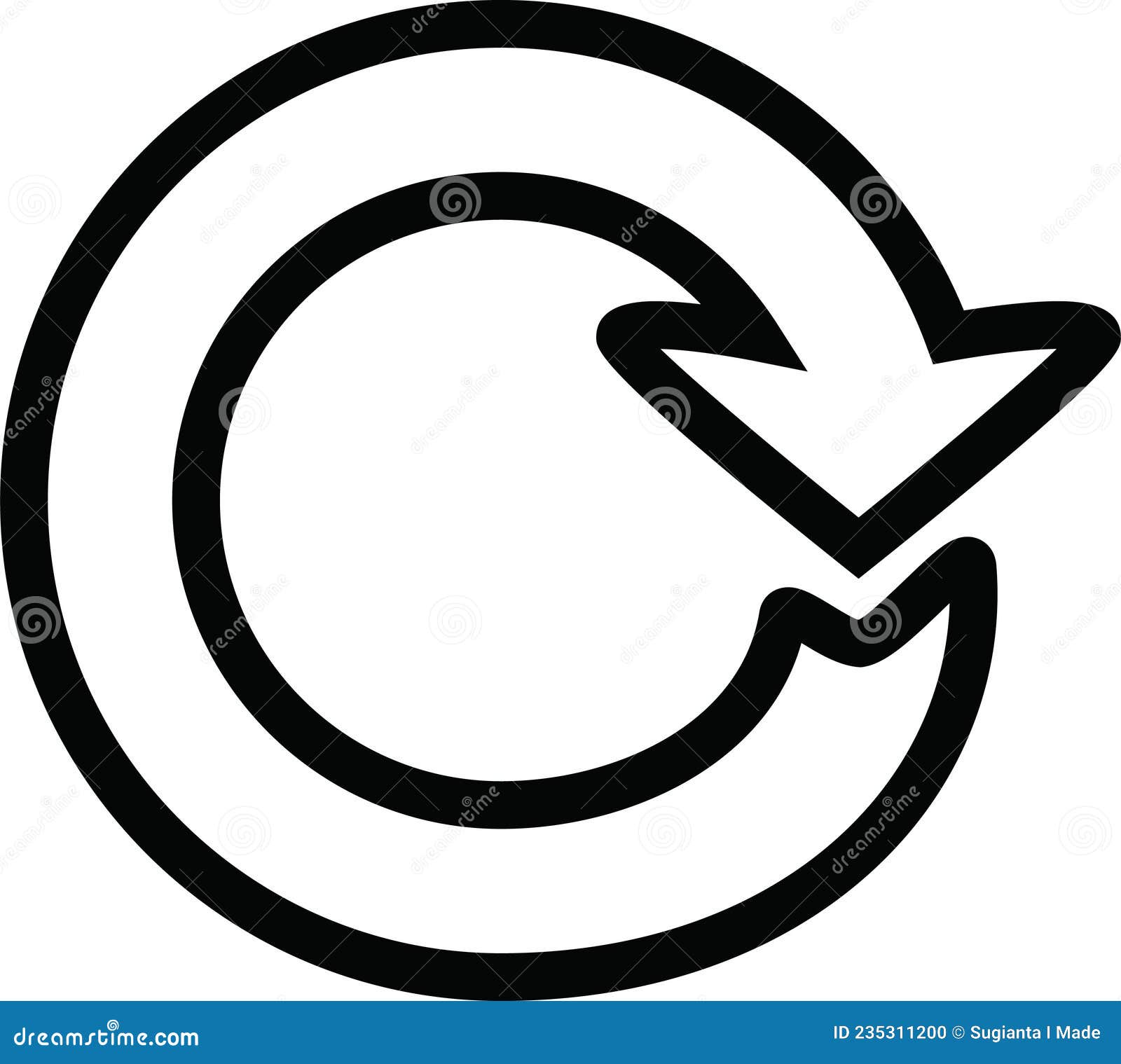 Redo Icon In Filled, Thin Line, Outline And Stroke Style. Vector ...