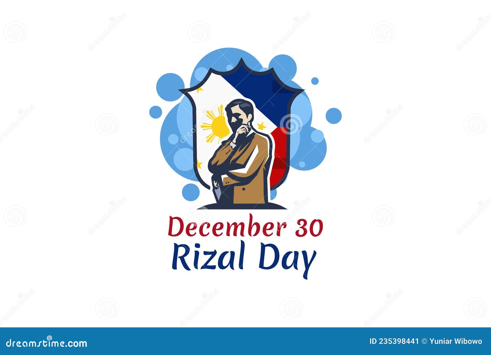 December 30, Happy Rizal Day Vector Illustration. Stock Vector ...