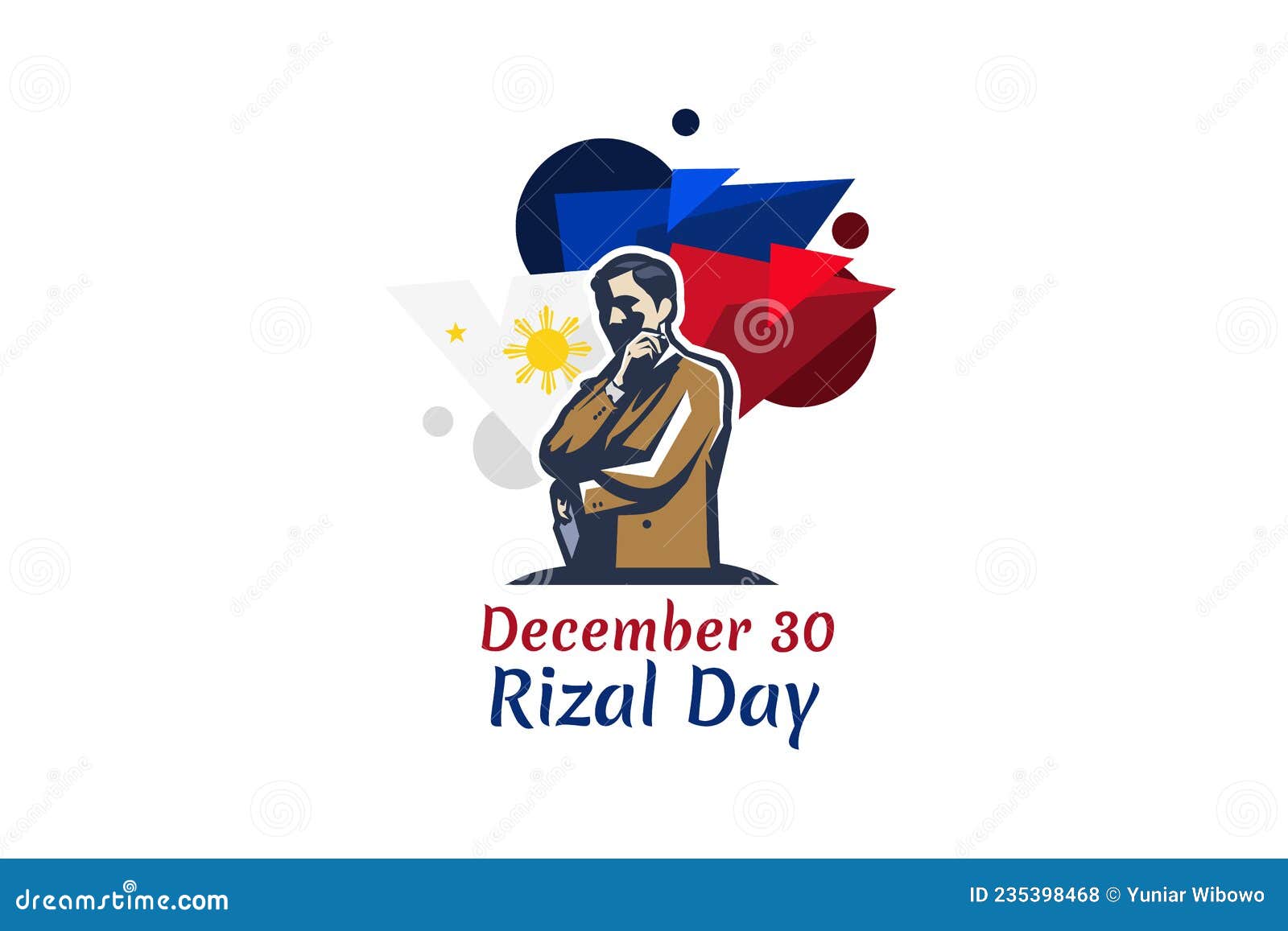 December 30, Happy Rizal Day Vector Illustration. Stock Vector ...