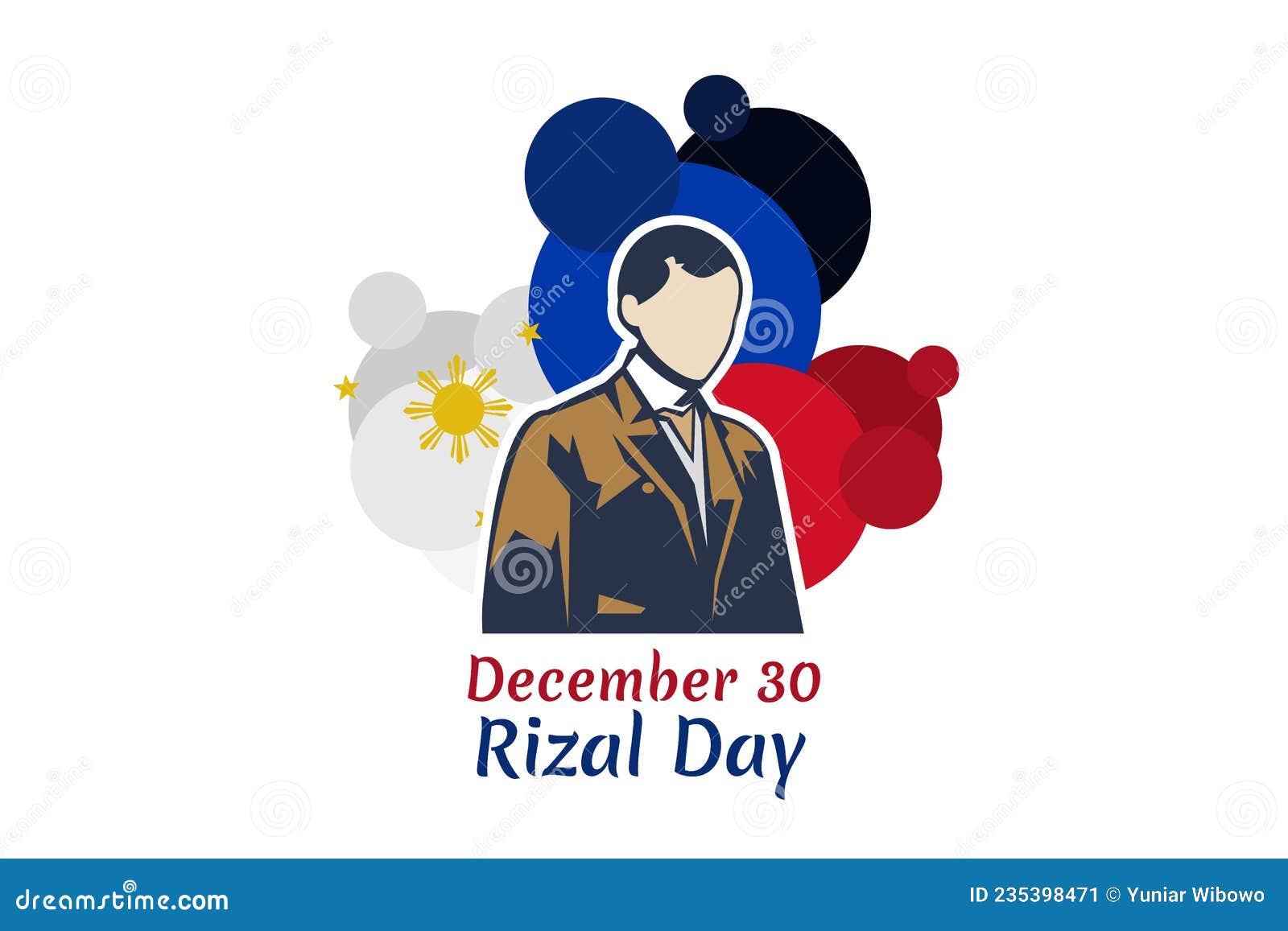 December 30, Happy Rizal Day Vector Illustration. Stock Vector ...