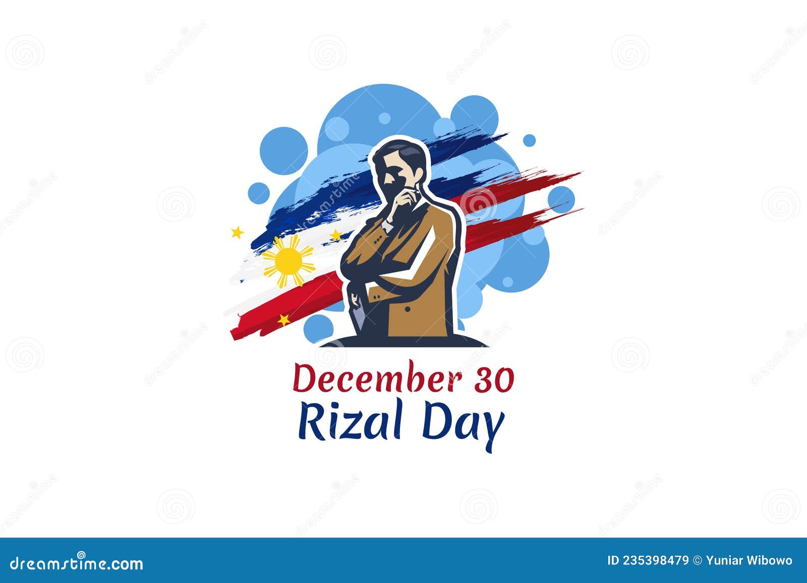 December 30, Happy Rizal Day Vector Illustration. Stock Vector ...