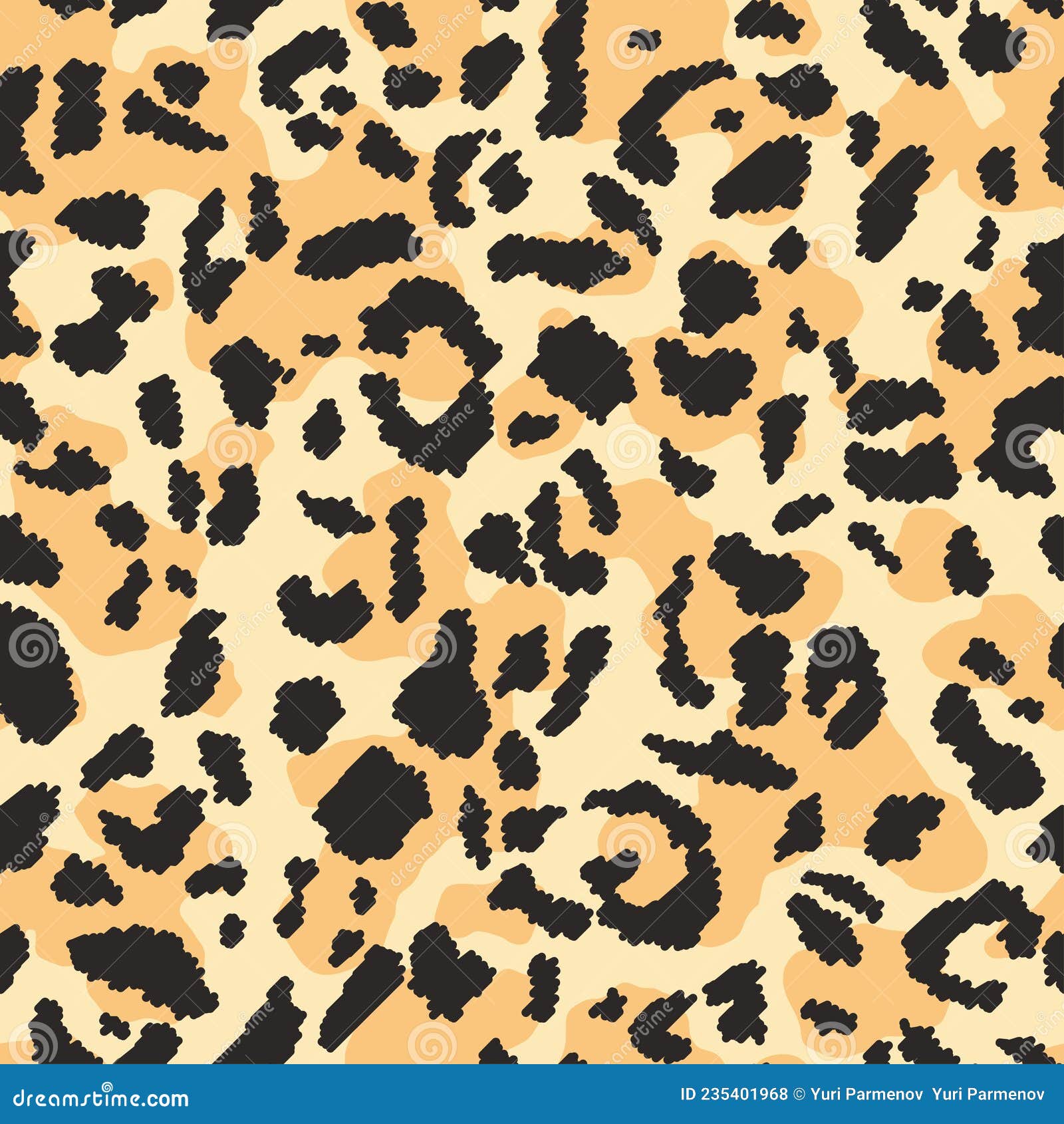 Cheetah Skin Imitation for Painted on Clothes or Fabric. Leopard ...