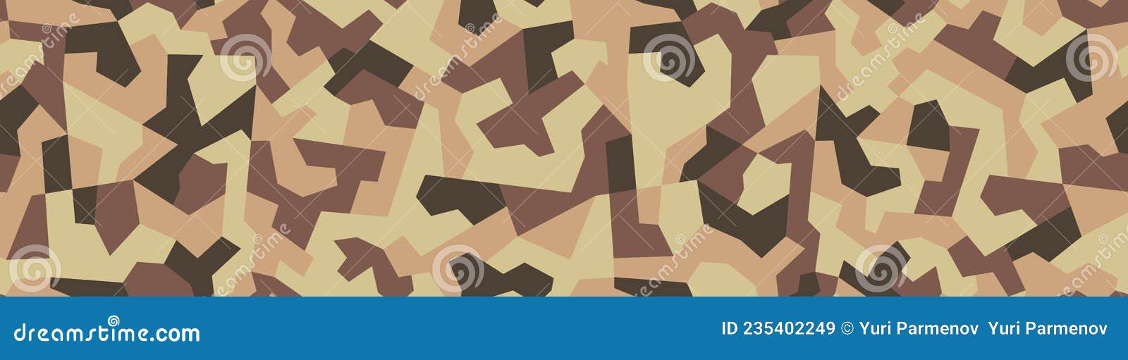 Geometric Brown Camouflage, Military Texture, Seamless Camo Pattern ...