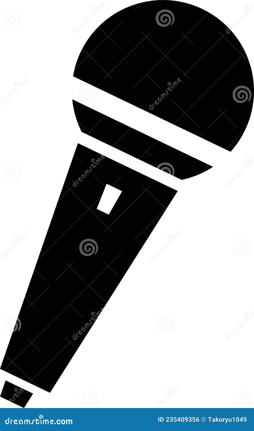 Interview Microphone Vector Icon. Simple Illustration. Stock Vector ...