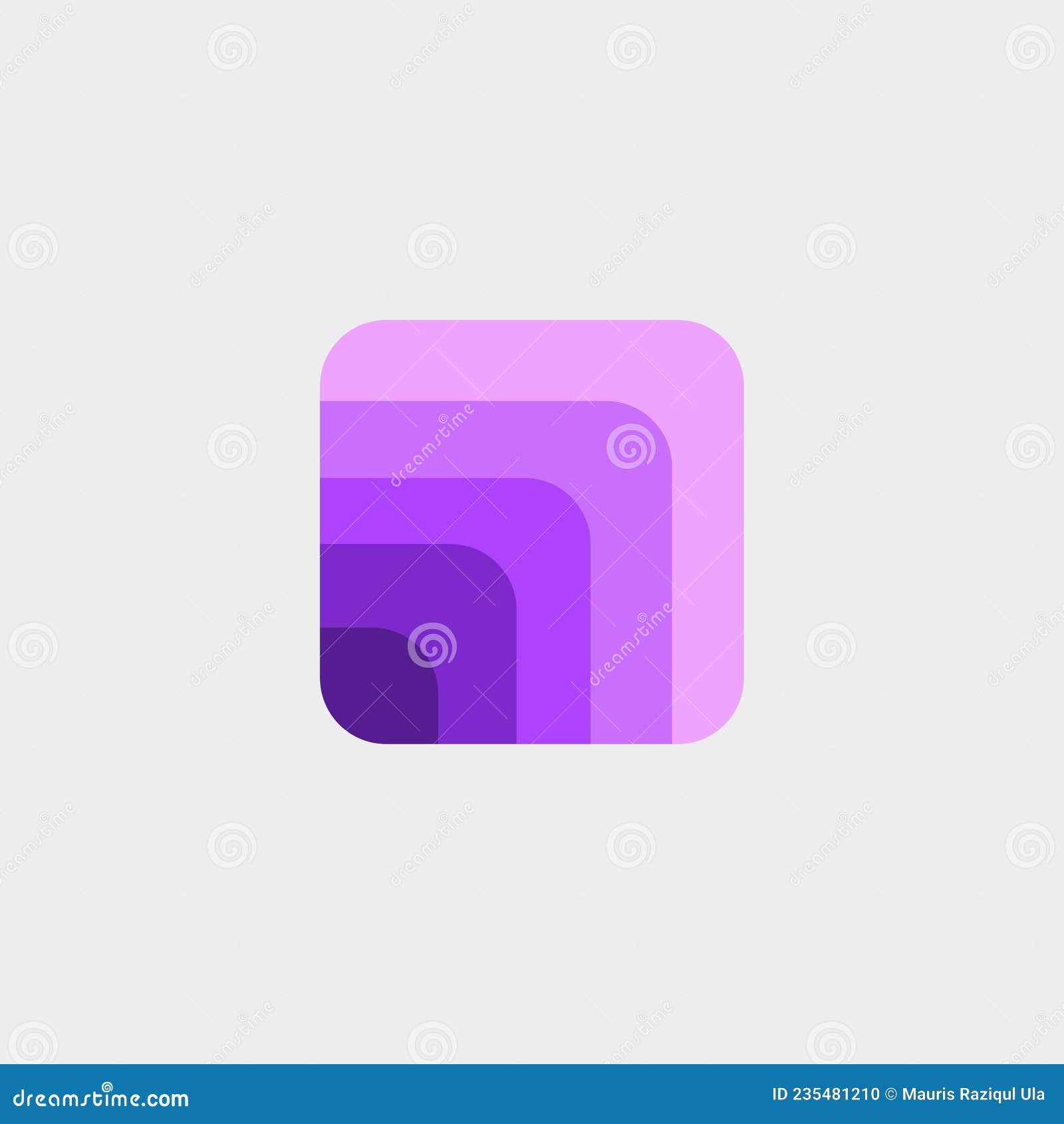 Purple gradient box logo stock vector. Illustration of logo - 235481210