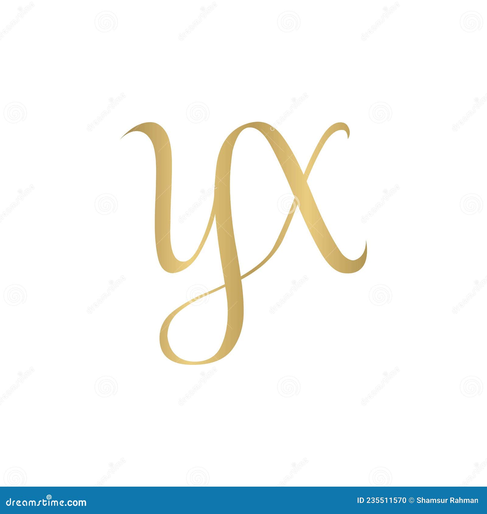 Alphabet Initials Logo YX, XY, X and Y Stock Vector - Illustration of ...