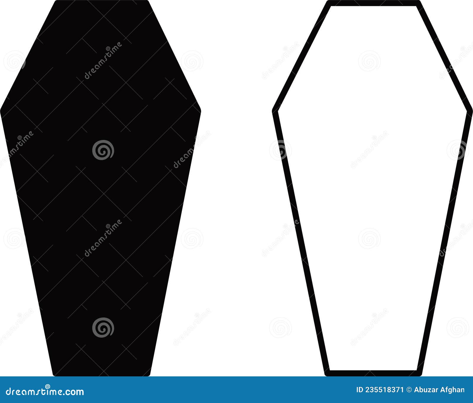 Coffin SVG Files | Halloween SVG Cut Files | Coffin Casket Silhouette ...