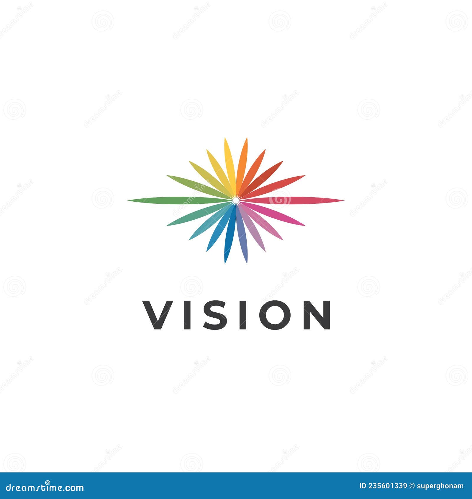 Eye Vision Logo Design Illustration Template Stock Vector ...