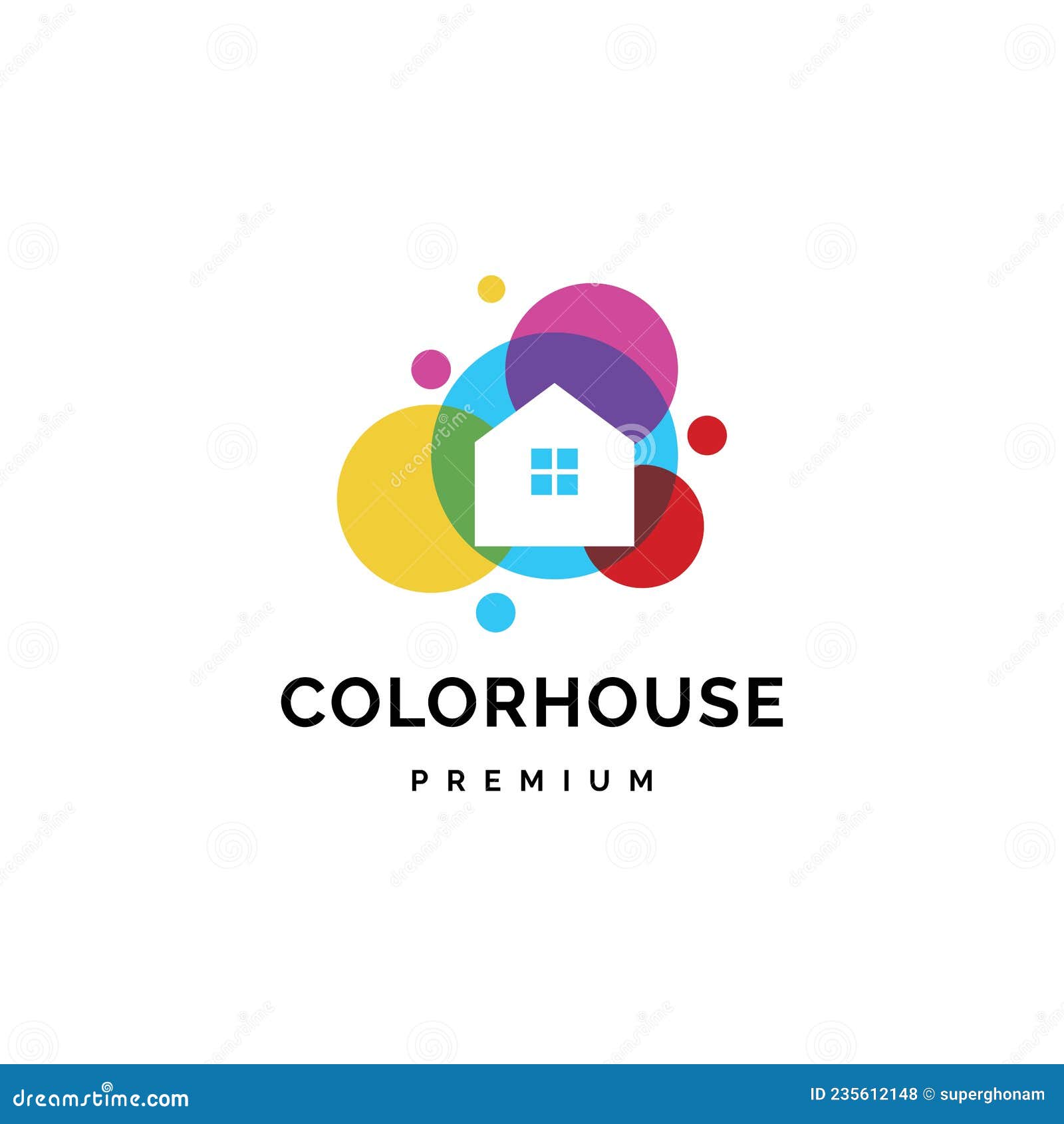 Creative House Color Logo Design Vector Template Stock Vector ...