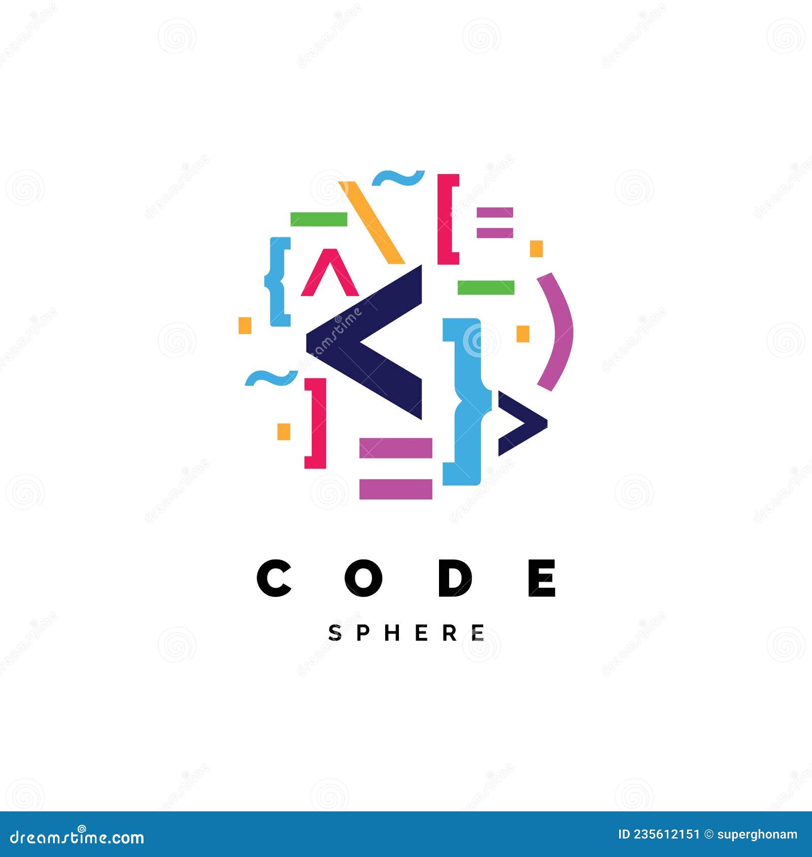 Code Logo Design Symbol Inspiration Vector Template Stock Vector ...
