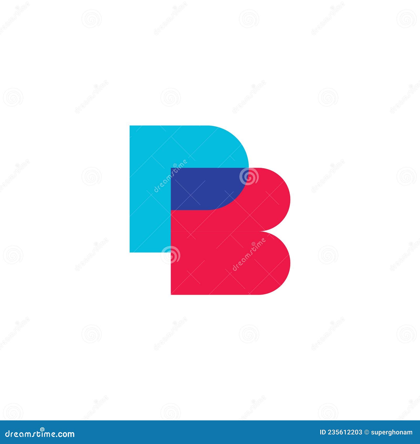 PB Logo Design Inspiration Vector Template Stock Vector - Illustration ...